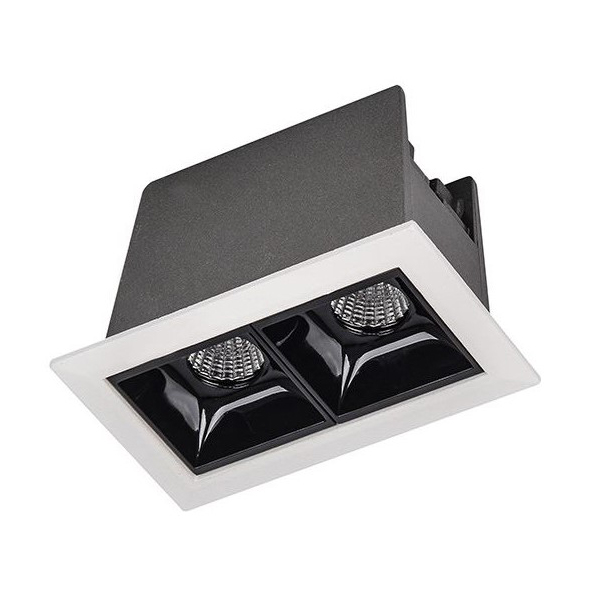 Recessed linear downlight Laser Blade osram wall washer light 2x2W ...