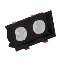 Frosted acrylic double-heads ceiling recessed multiple spot down lights ...