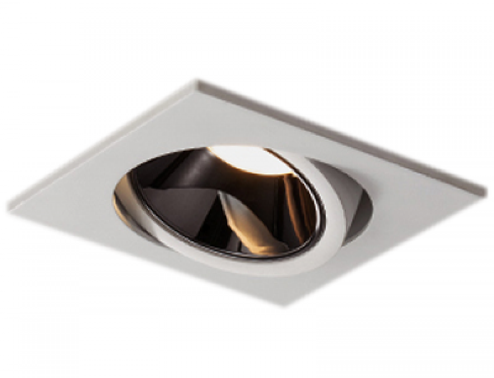 Tiltable square recessed downlights led cob honeycomb mesh gimbal ...