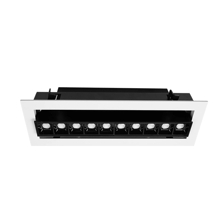 Single Row Adjustable Multi-Downlight 20W Led recessed linear grille ...