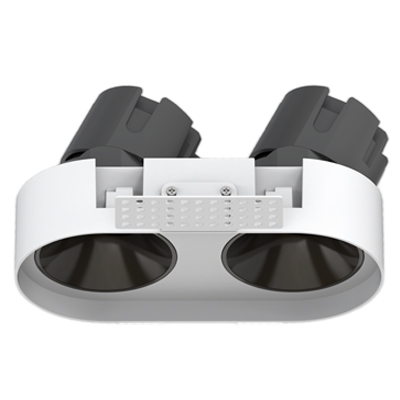 Trimless / Frameless Oval Round Twin Double Adjustable Downlight ...