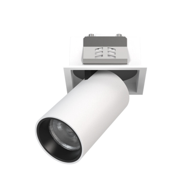 Recessed double downlights square twin adjustable spotlight honeycomb ...