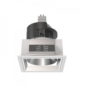 Recessed double downlights square twin adjustable spotlight honeycomb ...